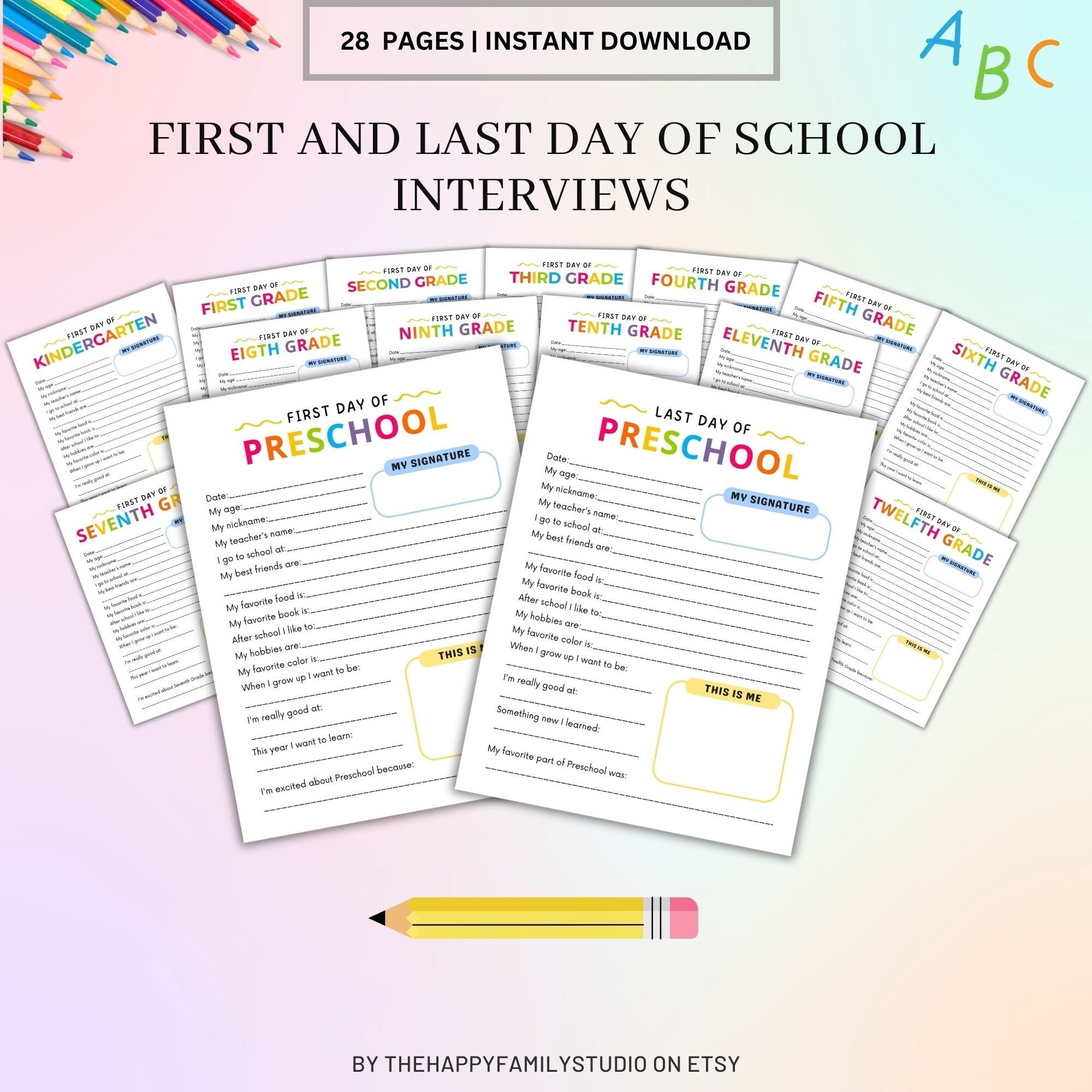 Kids Keepsake Journal School Memory Book School Memory - Etsy