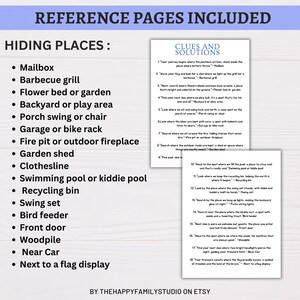 Outdoor Fourth of July Treasure Hunt Clues, Independence Day Scavenger ...