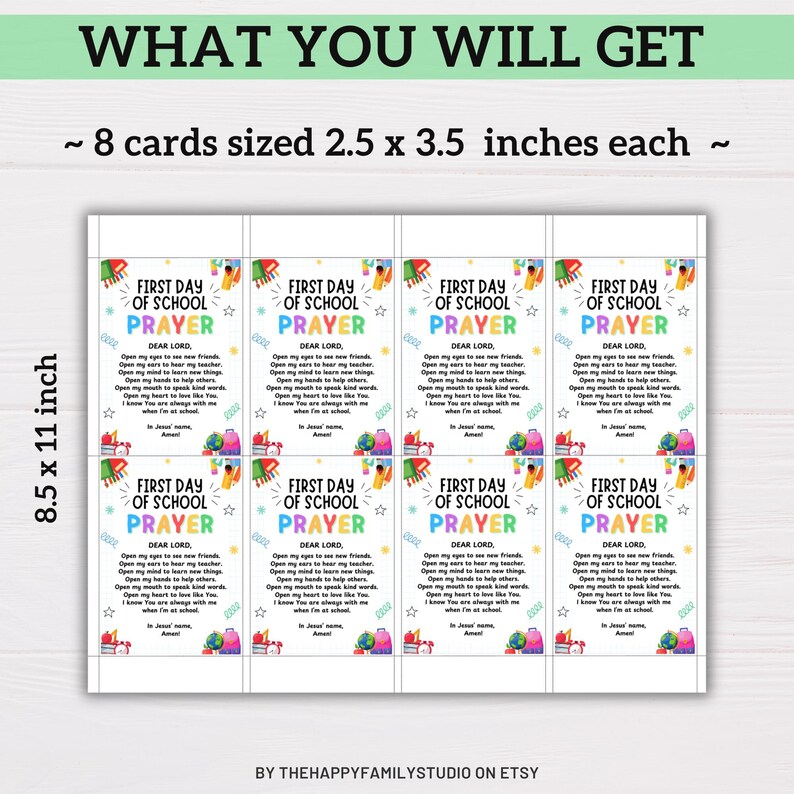 First Day of School Prayer, Back to School Prayer, Christian School ...