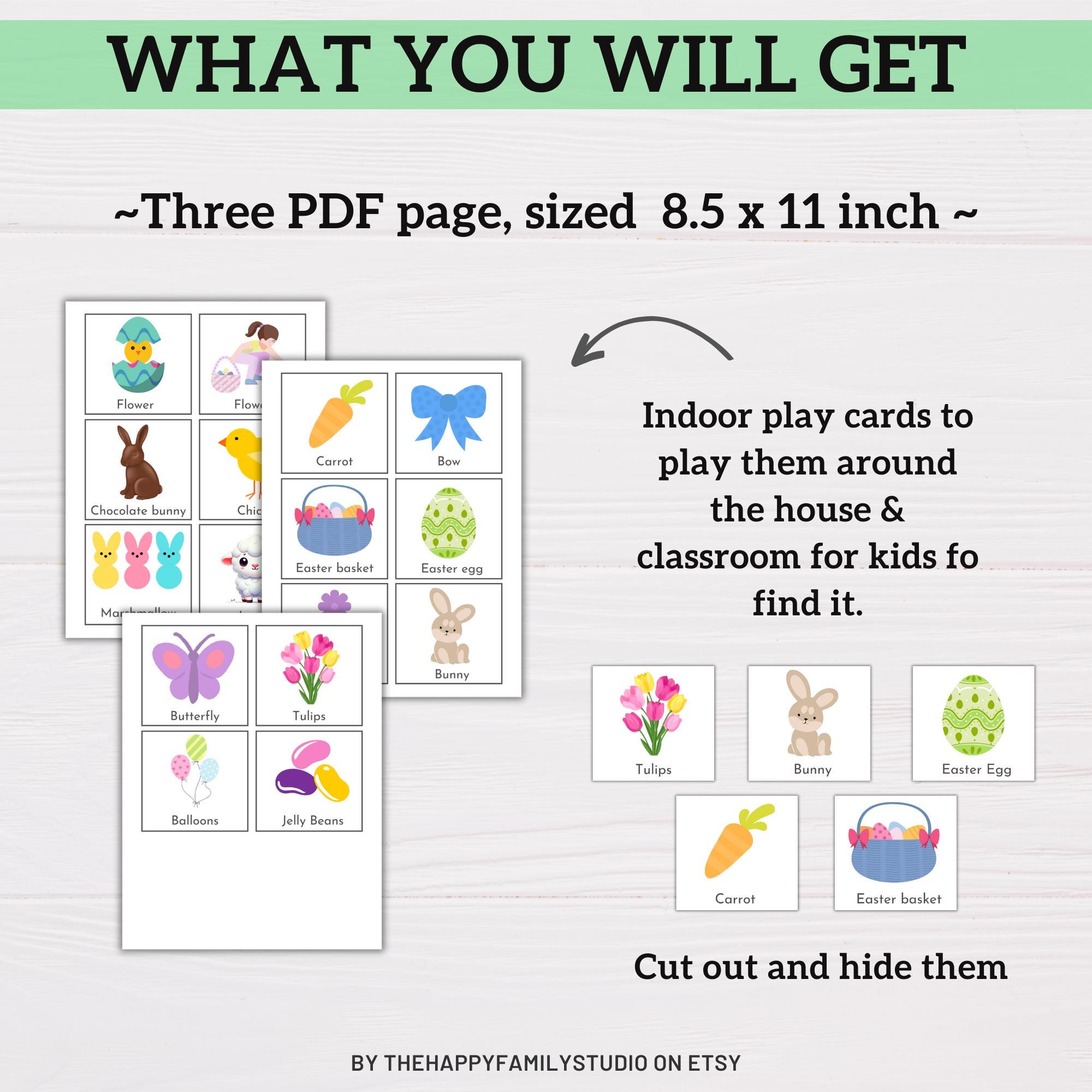 Easter Scavenger Hunt for Kids, Easter Treasure Hunt, Home Scavenger ...