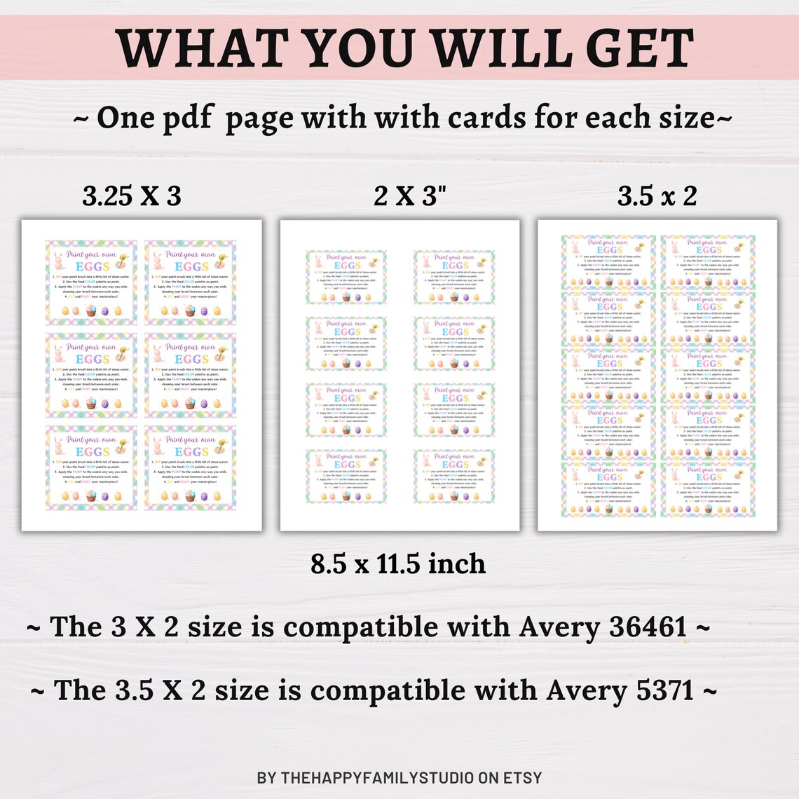 Printable PYO Egg Carton Label, Your Own Eggs Cookie Label, Easter PYO ...