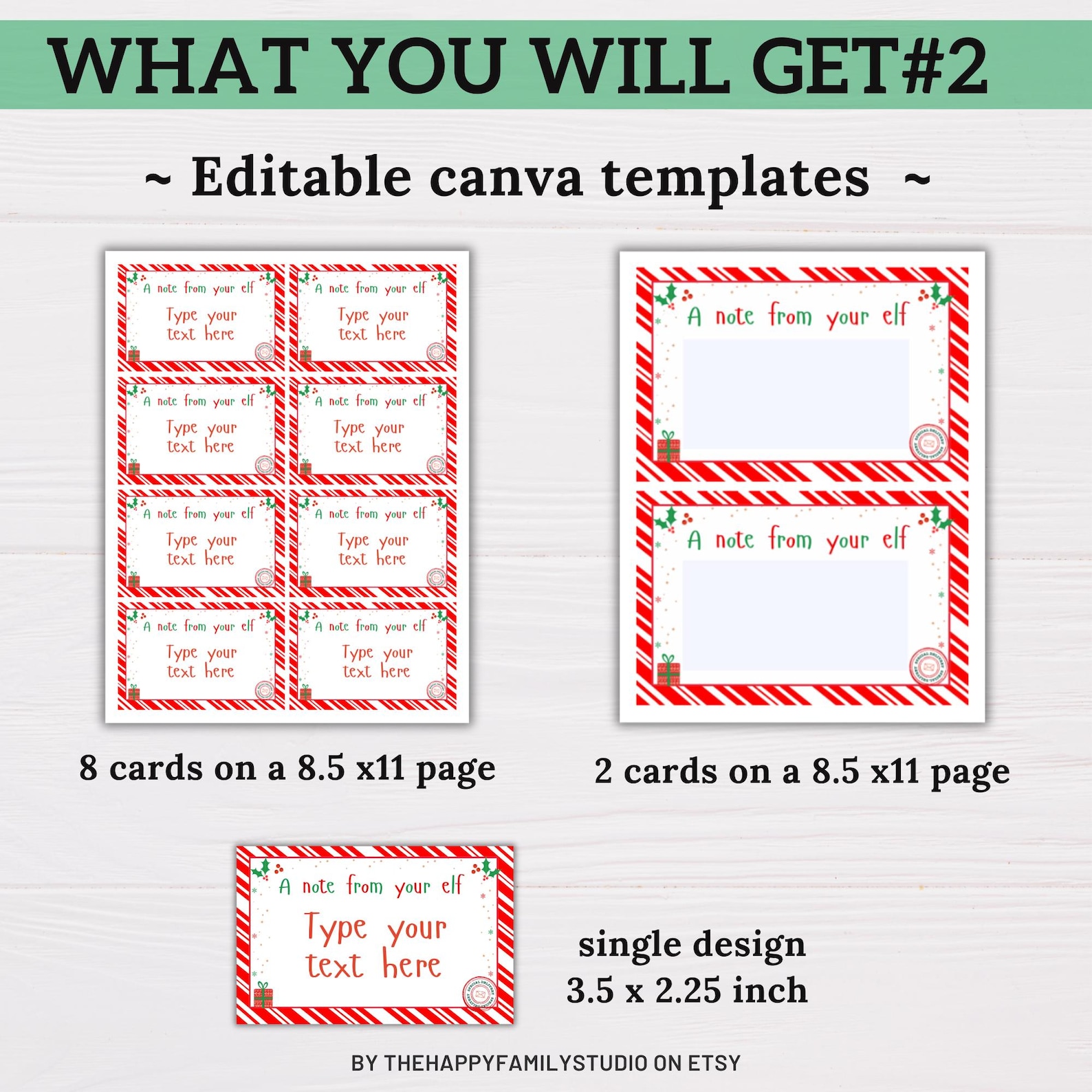 Editable Elf Note Cards Template, Elf Notes for Kids, Elf Messages ...