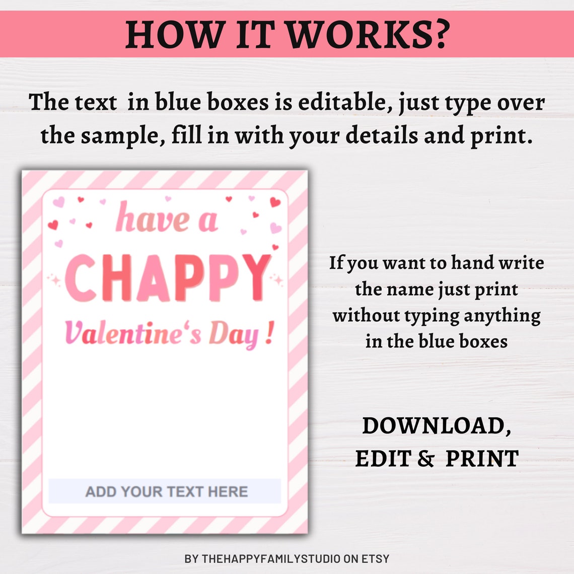 Printable You're the Balm Valentine's Day Card, Editable Lip Balm ...