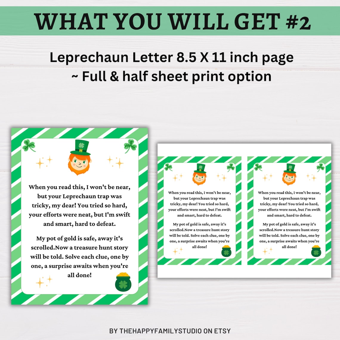 St. Patrick's Day Scavenger Hunt for Kids, Leprechaun Treasure Hunt ...