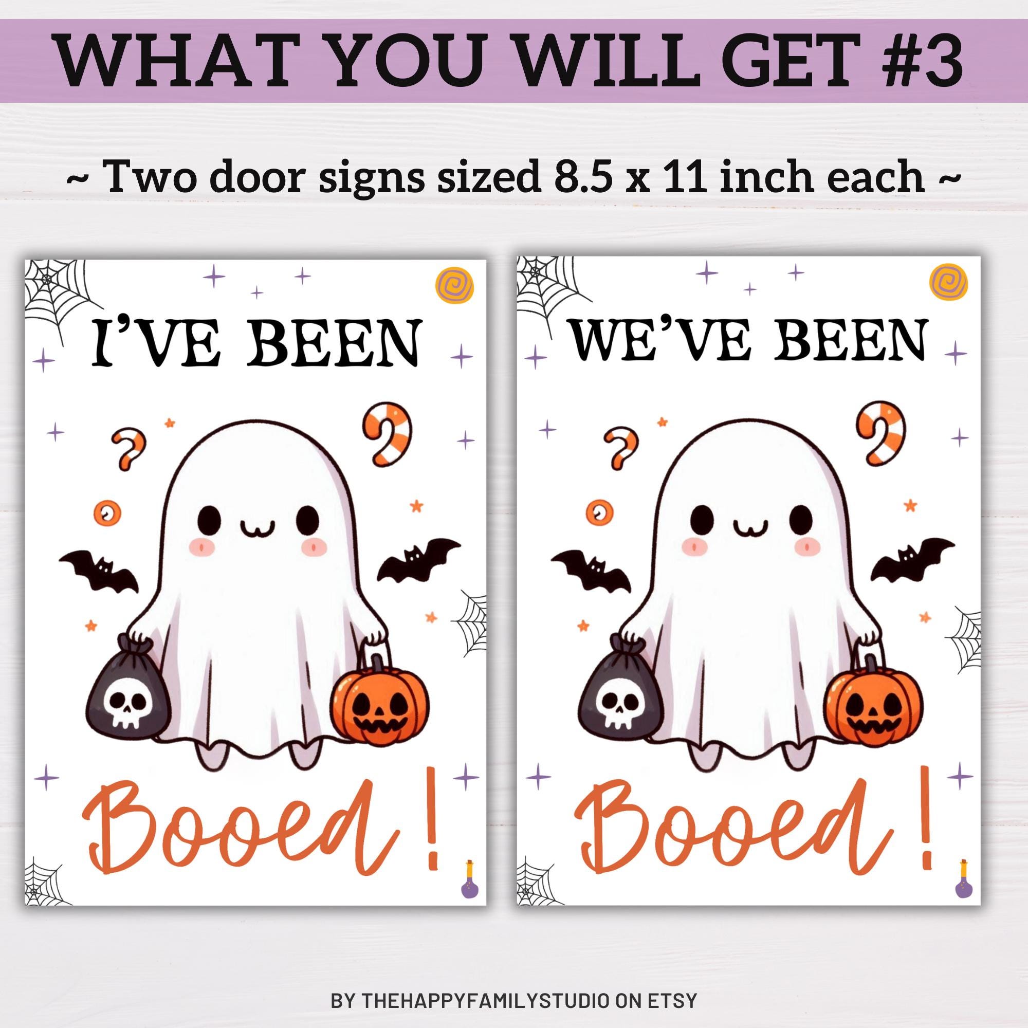 You've Been Booed Printable, Boo Basket Sign, Halloween Booed Poem ...