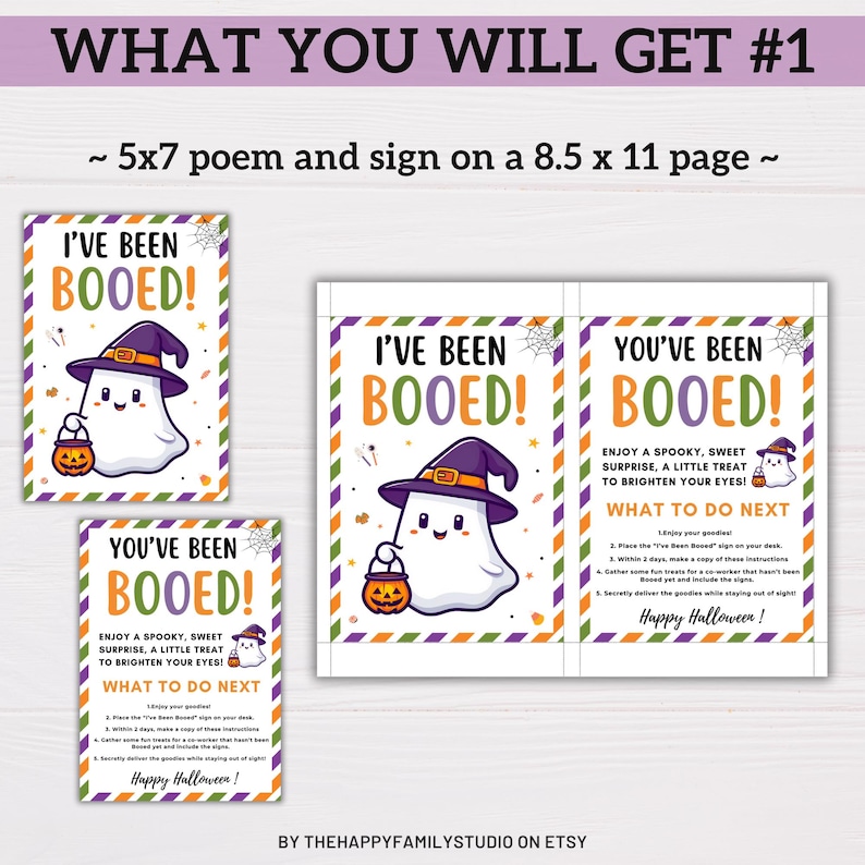 Office You've Been Booed Sign, I've Been Booed Coworker Edition ...