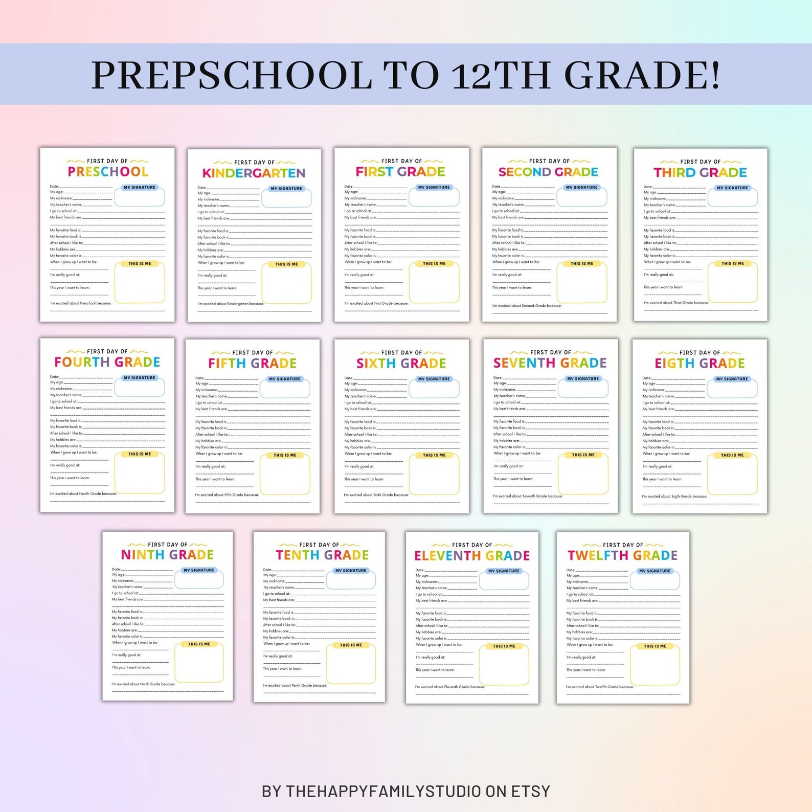 Kids Keepsake Journal School Memory Book School Memory - Etsy