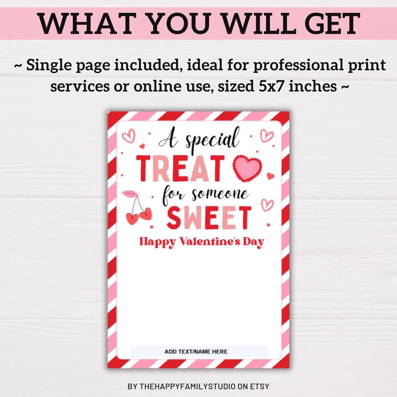 Editable Teacher Valentine Gift Card Holder, Sweet Treat Valentine Gift ...