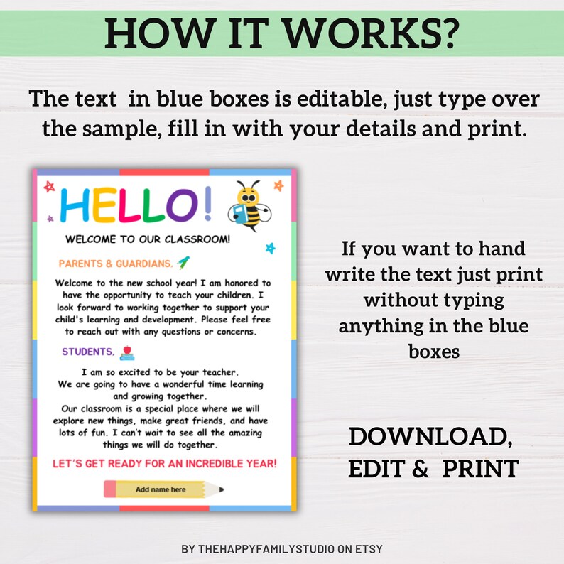 Welcome Back to School Letter for Parents and Students, First Day of ...