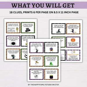 Halloween Scavenger Hunt for Kids, Ultimate Indoor Halloween Treasure ...