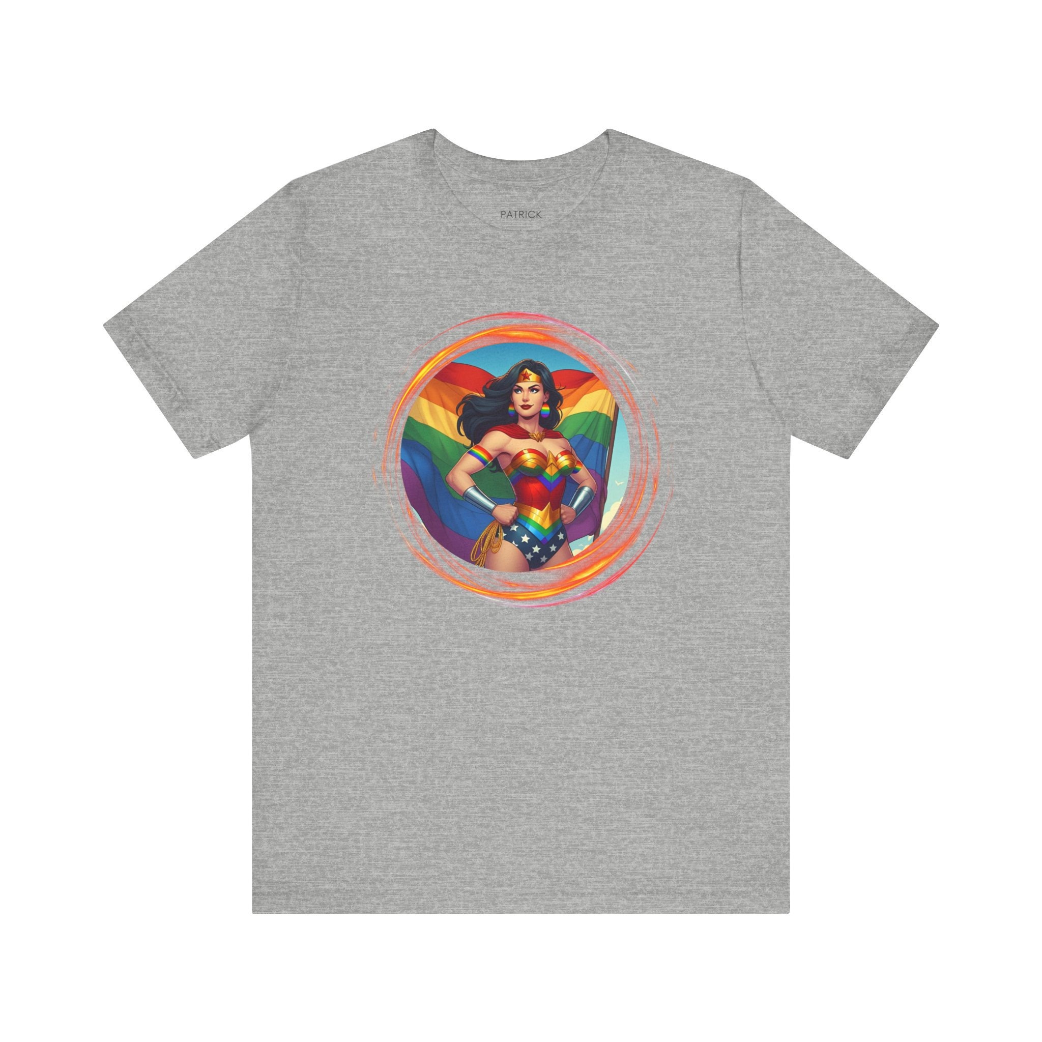 Wonder Woman Pride Flag LGBTQ Gay Pride Rainbow Shirt by Patrick Scott ...