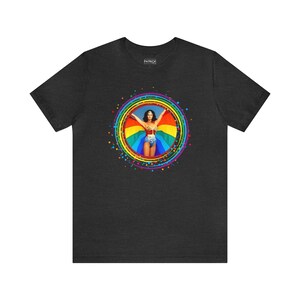 Wonder Woman Pride Flag LGBTQ Gay Pride Shirt by Patrick Scott Designs ...