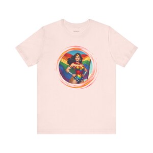 Wonder Woman Pride Flag LGBTQ Gay Pride Rainbow Shirt by Patrick Scott ...