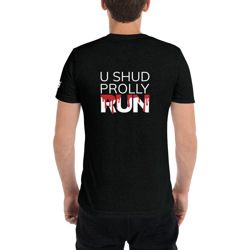 You Should Probably Run V2 Ultra-soft Tri-blend M3gan-inspired Tee ...