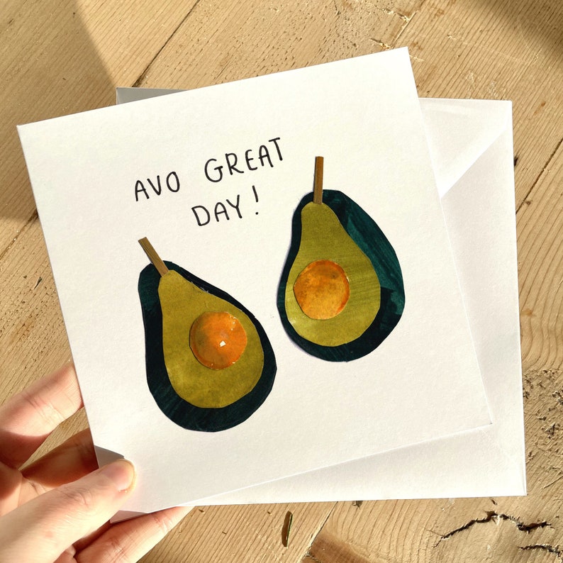 Funny Birthday Card 'avo Great Day' - Etsy