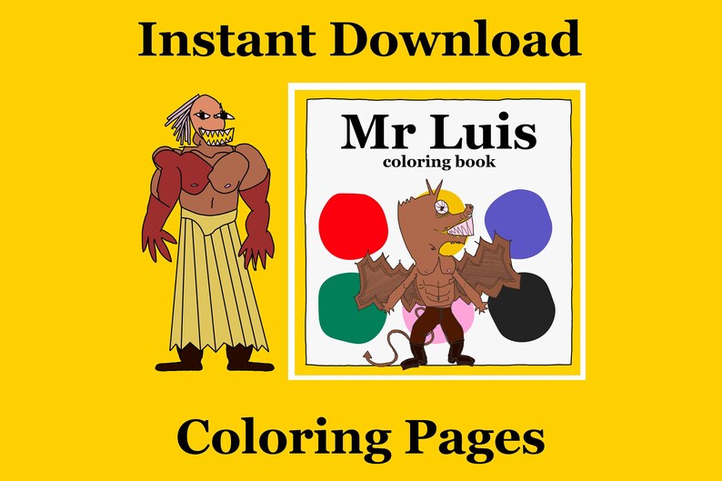 Monster Coloring Pages - Castles Coloring Instant Download Book - Fang ...