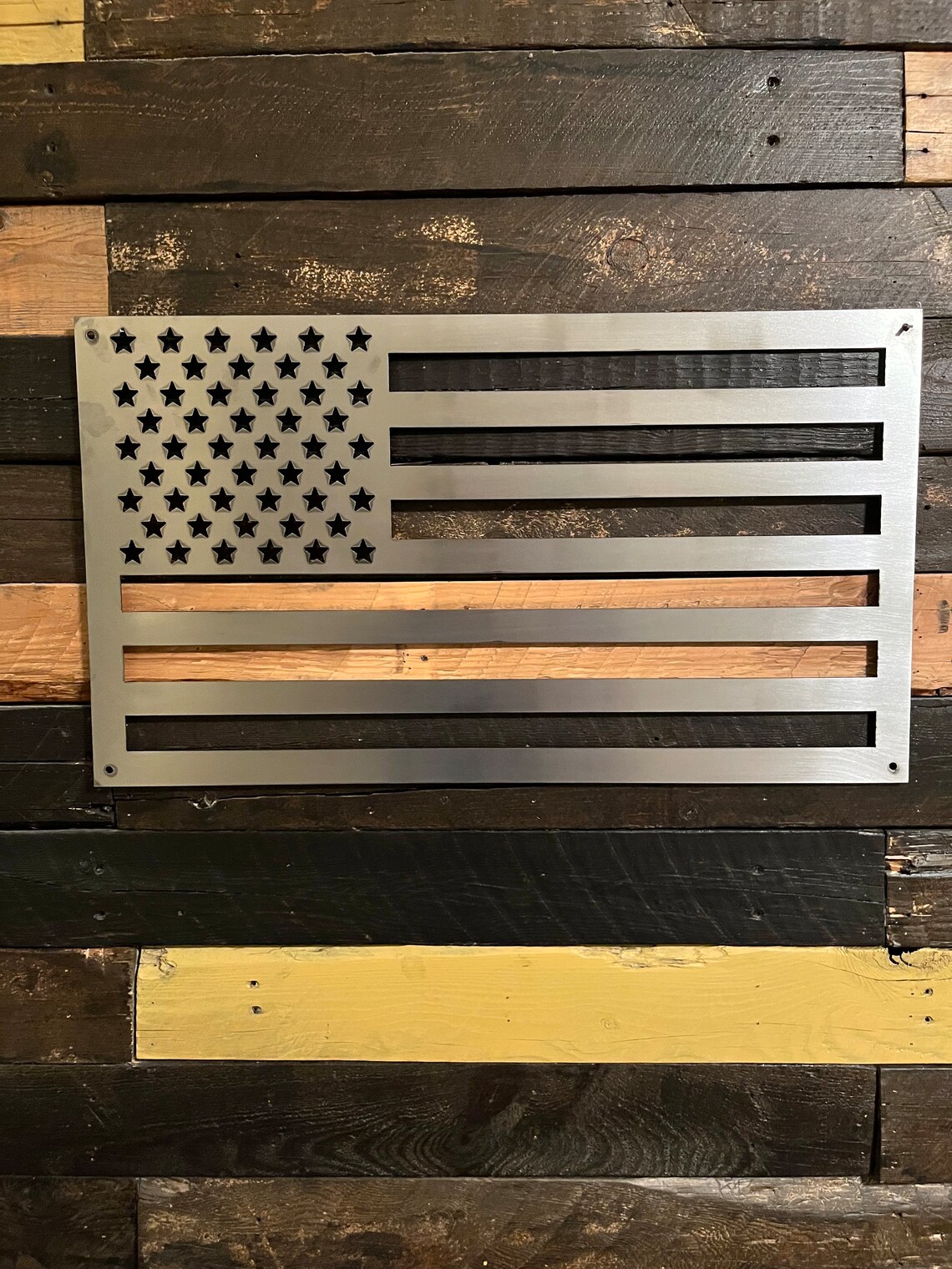 American Flag Steel Art - Etsy
