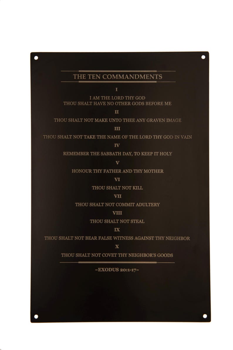 The Ten Commandments - Etsy