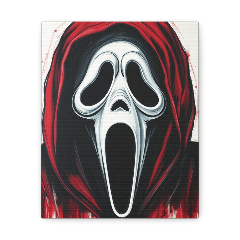 Ghostface Scream Gallery Canvas for Horror Fans, Scream Franchise Wall ...