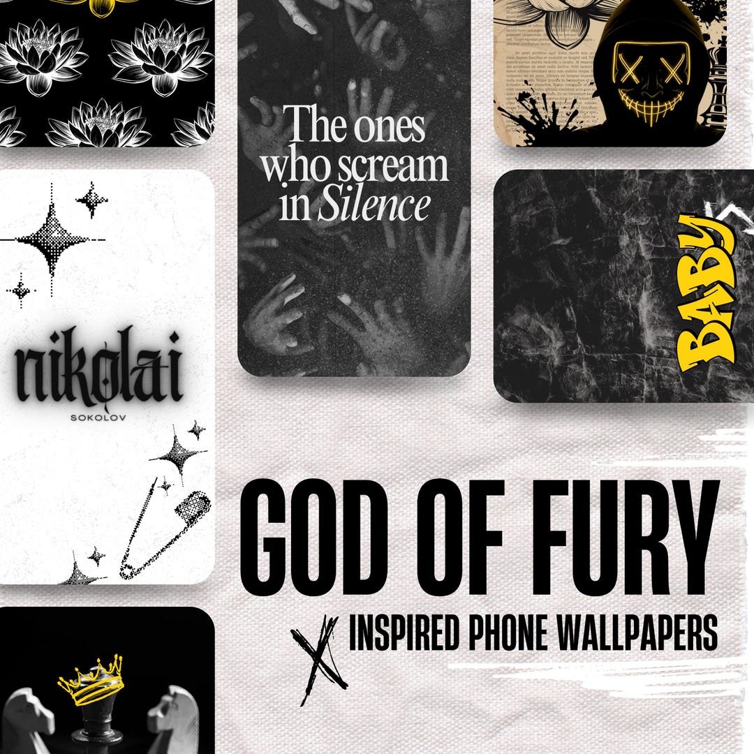God of Fury Phone Wallpapers: Legacy of Gods, Dark Romance Background ...