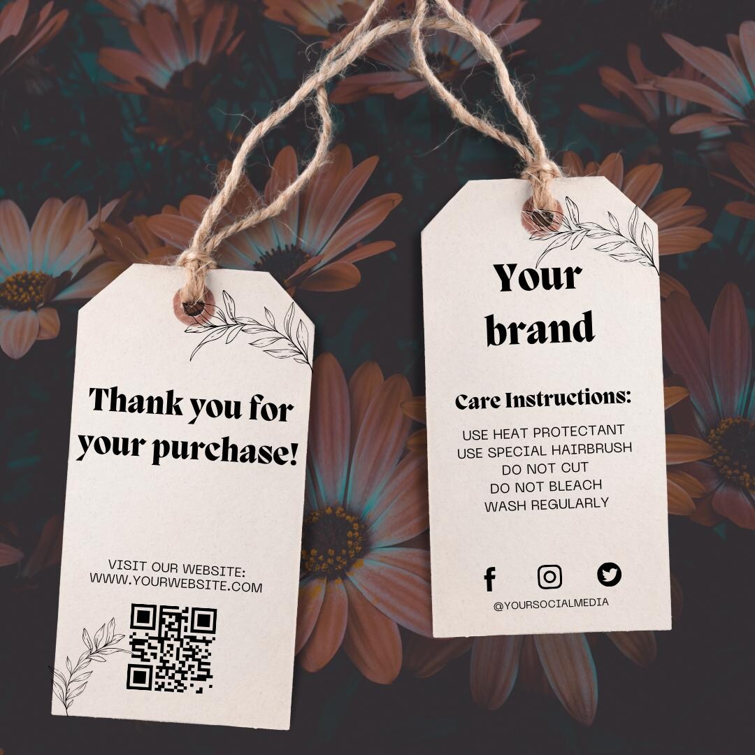 Editable Hanging Tags Template for Small Business Owners on the Budget ...