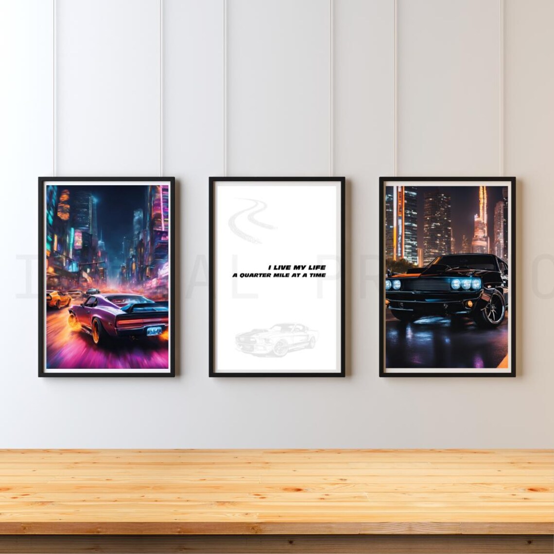 Fast and Furious Movie Poster Digital Wall Art Instant Download for Car ...