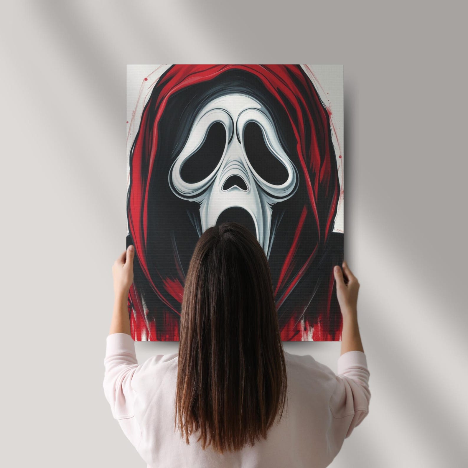 Ghostface Scream Gallery Canvas for Horror Fans, Scream Franchise Wall ...