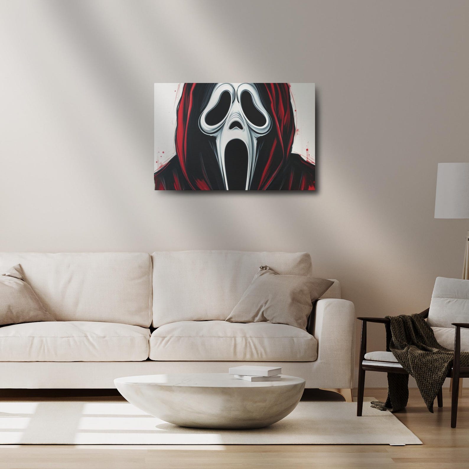 Ghostface Scream Gallery Canvas for Horror Fans, Scream Franchise Wall ...