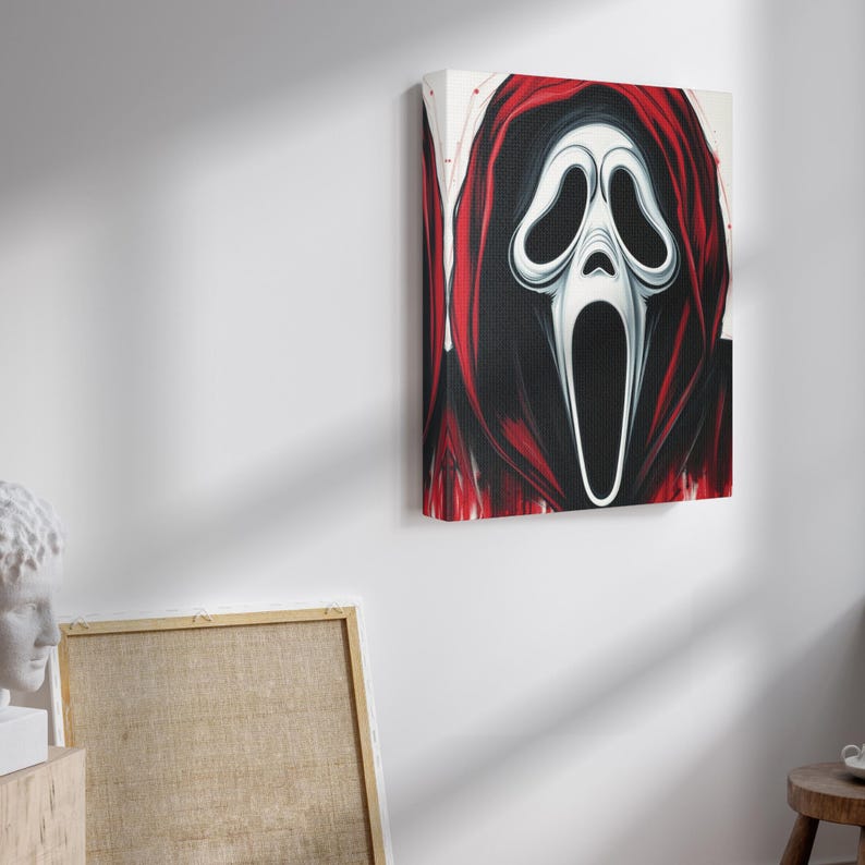 Ghostface Scream Gallery Canvas for Horror Fans, Scream Franchise Wall ...