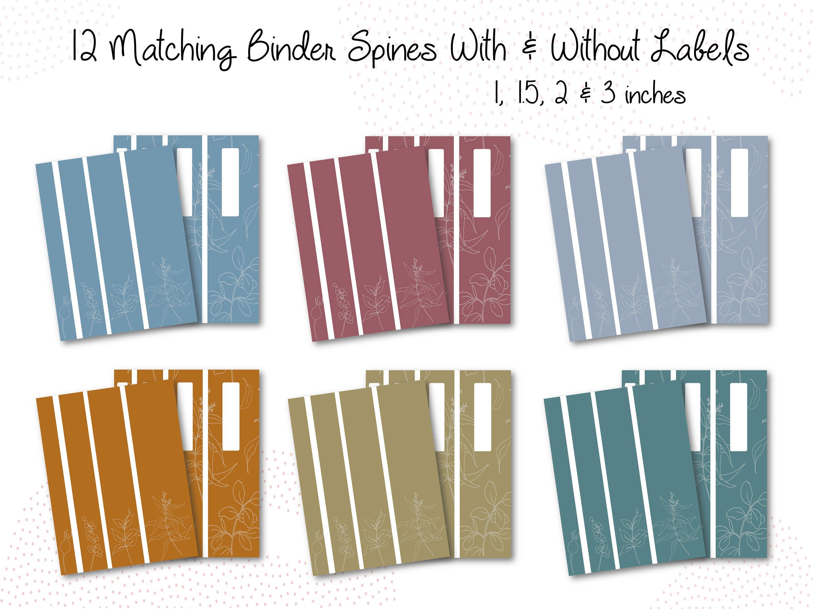 Dog Printable Binder Cover Sets | Plus Matching Binder Back & Spines ...