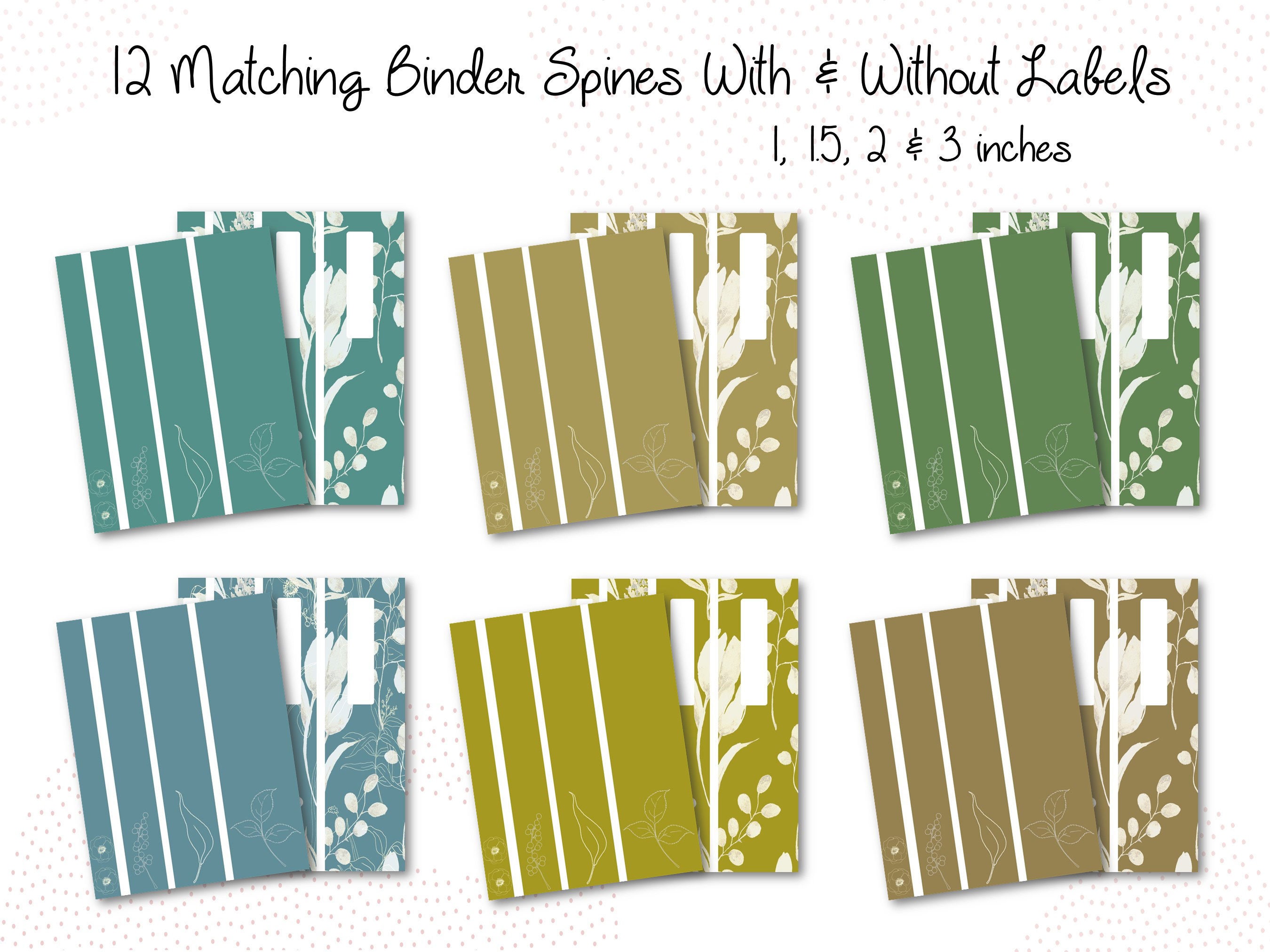 Horse Printable Binder Cover Sets Plus Matching Binder Backs & Spines ...