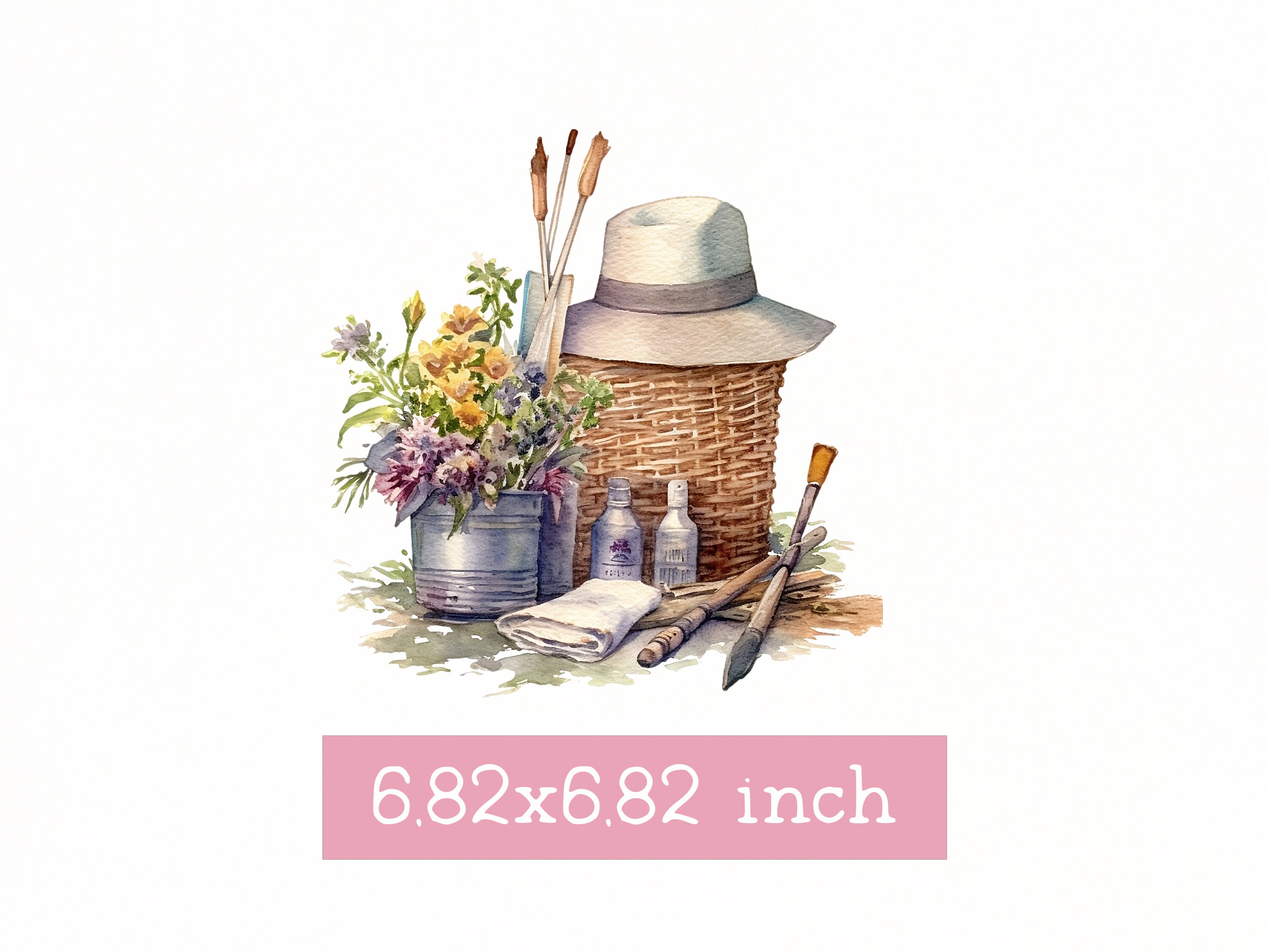 Watercolor Gardening Clipart Bundle Watercolor Gardenings - Etsy UK