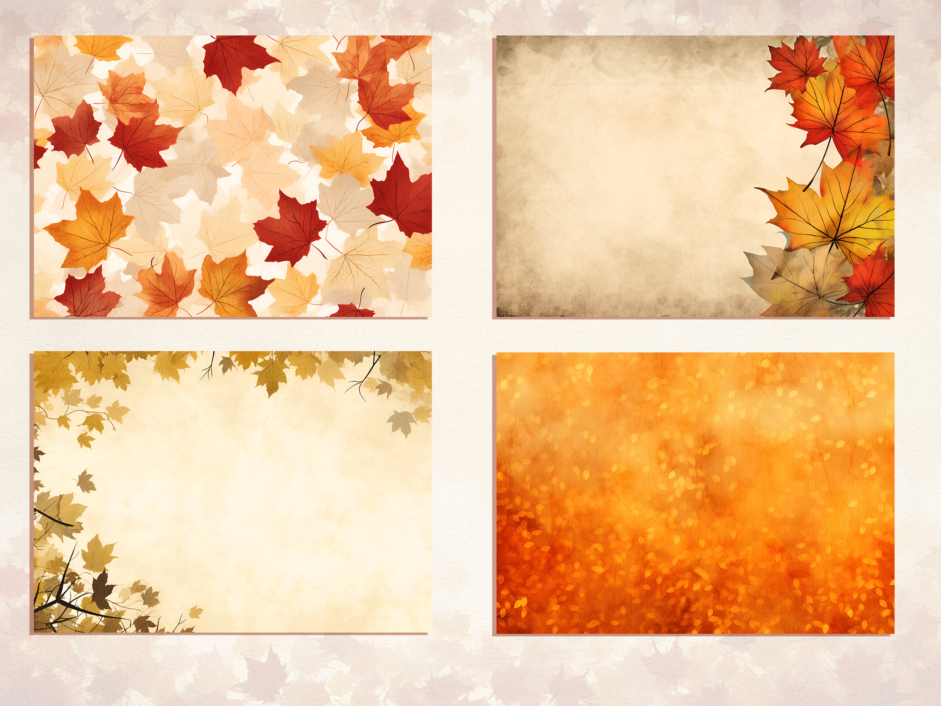 Watercolor Autumn Backgrounds, Texture Background for Fall and Autumn ...