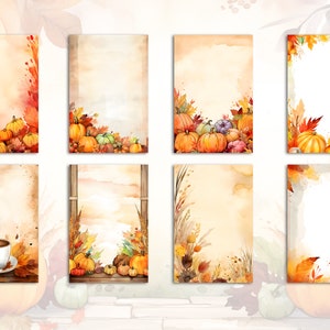 Watercolor Thanksgiving Backgrounds, Texture Background for ...