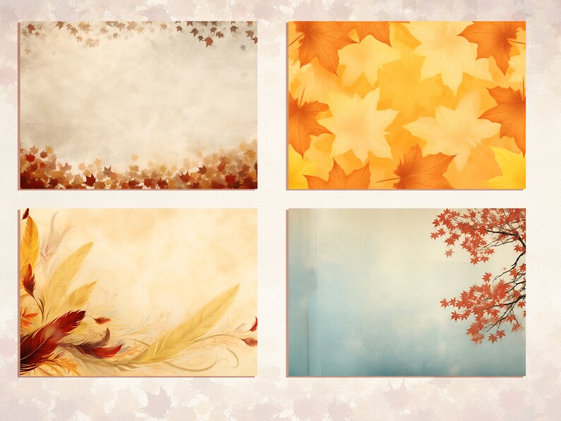 Watercolor Autumn Backgrounds, Texture Background for Fall and Autumn ...