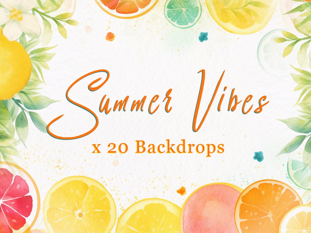 Watercolor Summer Backgrounds, Texture Background for Summer Projects ...
