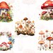 Watercolor Mushroom Bundle | Mushrooms Illustrations PNG Clipart | Fall ...
