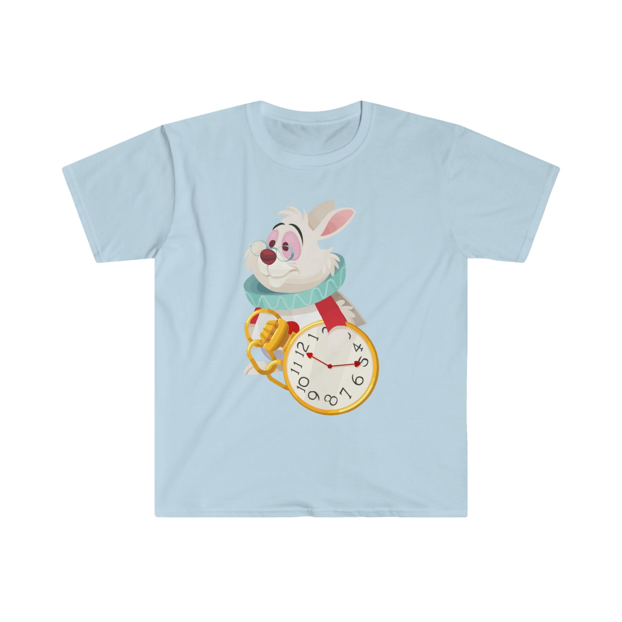 Classic Disney Alice in Wonderland White Rabbit Unisex Softstyle T ...