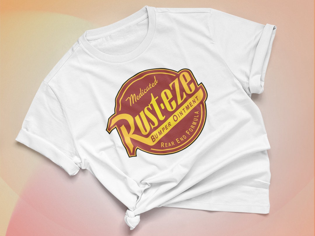 Rust-eze Logo Disney Pixar Cars Unisex Softstyle T-shirt / Vintage Cars ...