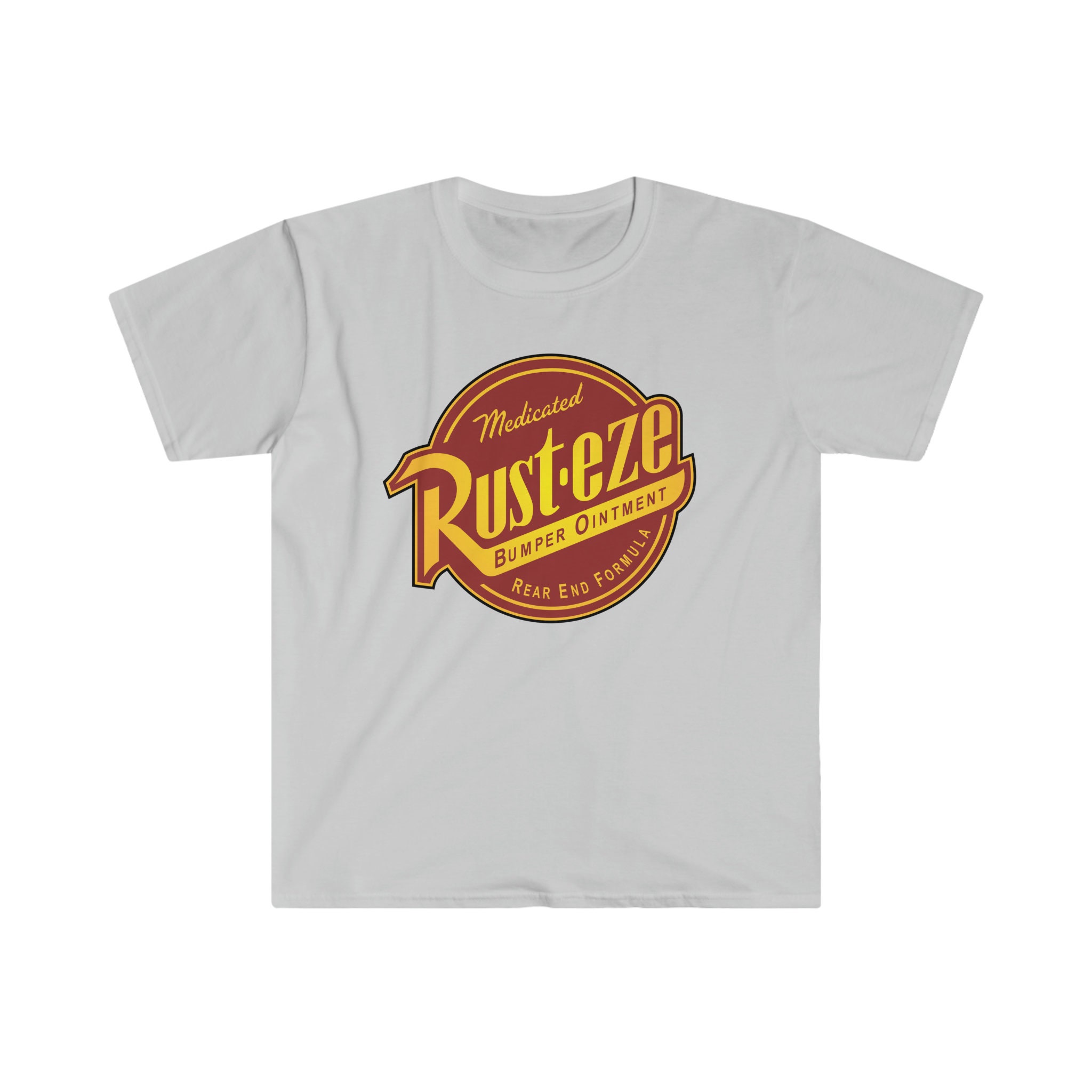 Rust-eze Logo Disney Pixar Cars Unisex Softstyle T-shirt / Vintage Cars ...