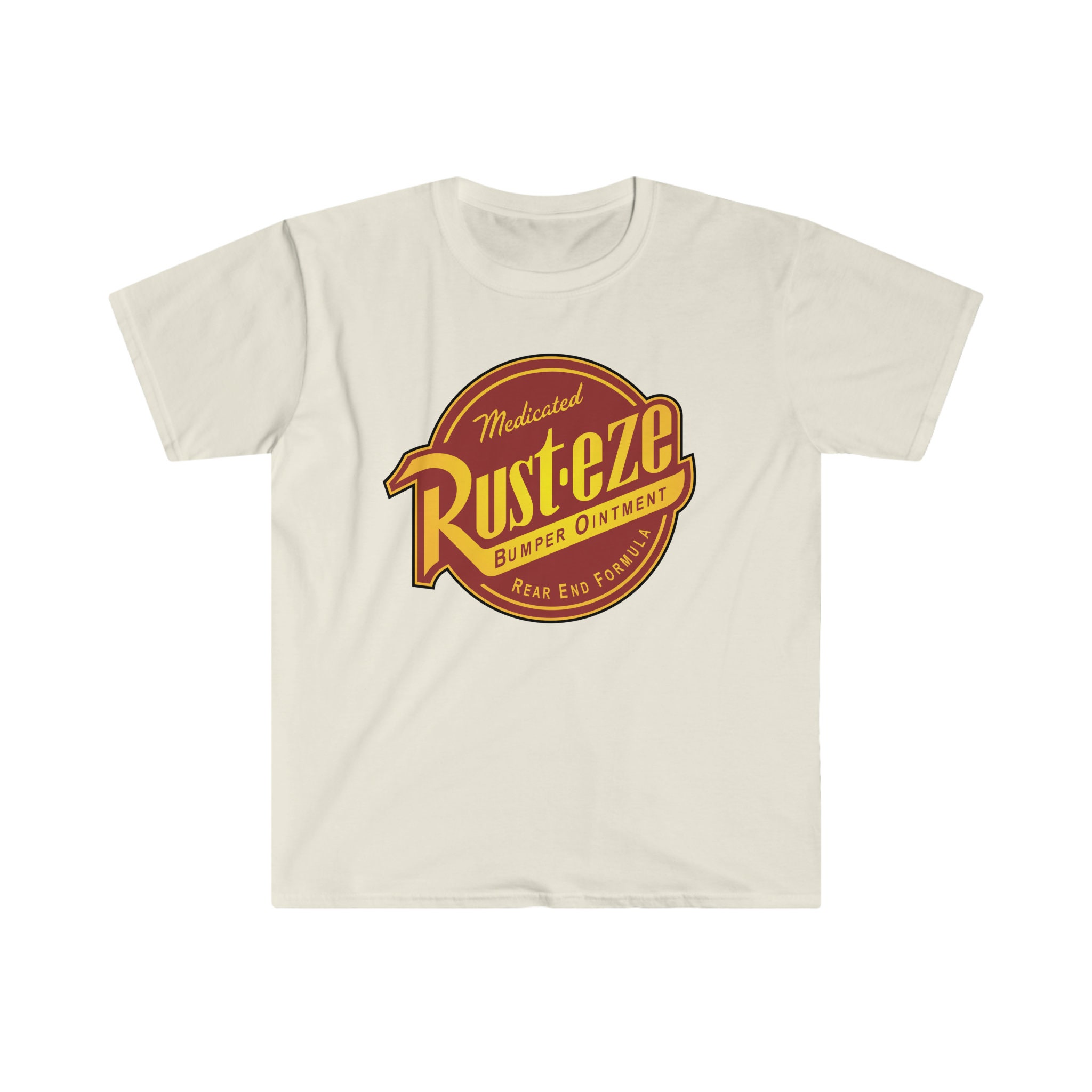 Rust-eze Logo Disney Pixar Cars Unisex Softstyle T-shirt / Vintage Cars ...