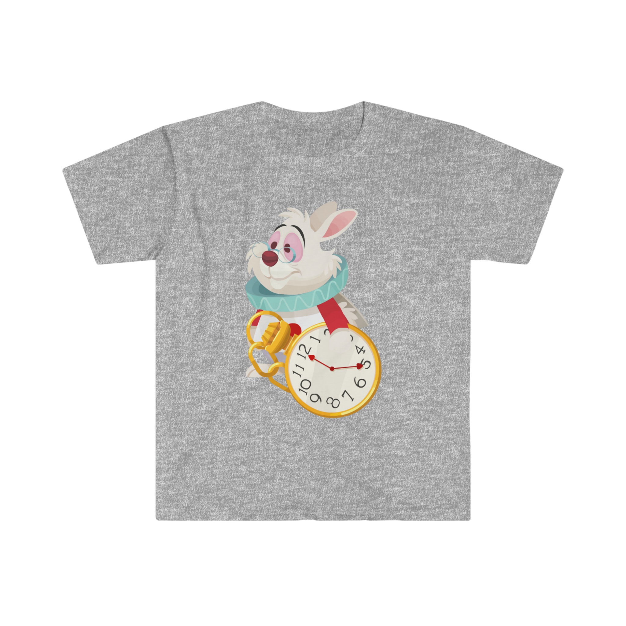 Classic Disney Alice in Wonderland White Rabbit Unisex Softstyle T ...