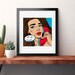 Fairouz Lebanon Arabic Pop Art Print, Fairuz Poster, Animation Comic ...