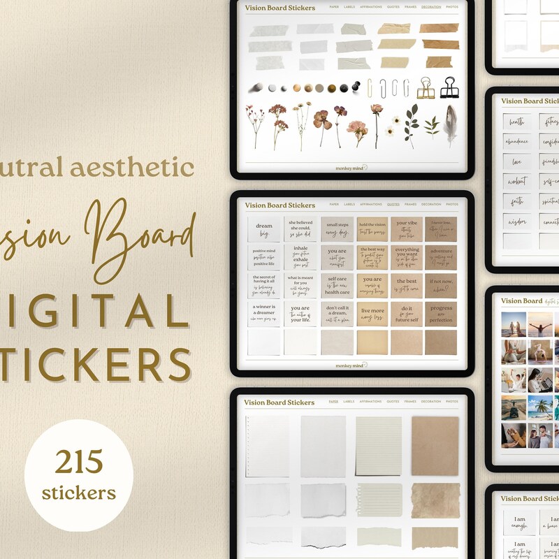 Vision Board Stickers - Etsy
