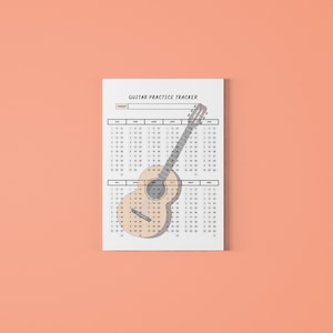 Guitar Practice Chart, Practice Log, Guitar Teacher, Guitar Practice ...