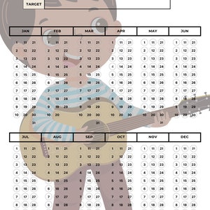 Guitar Practice Chart, Practice Log, Guitar Teacher, Guitar Practice ...