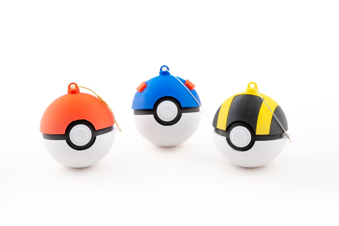 Pokémon Poké Ball Christmas Ornament Bauble Pokéball Decoration for ...