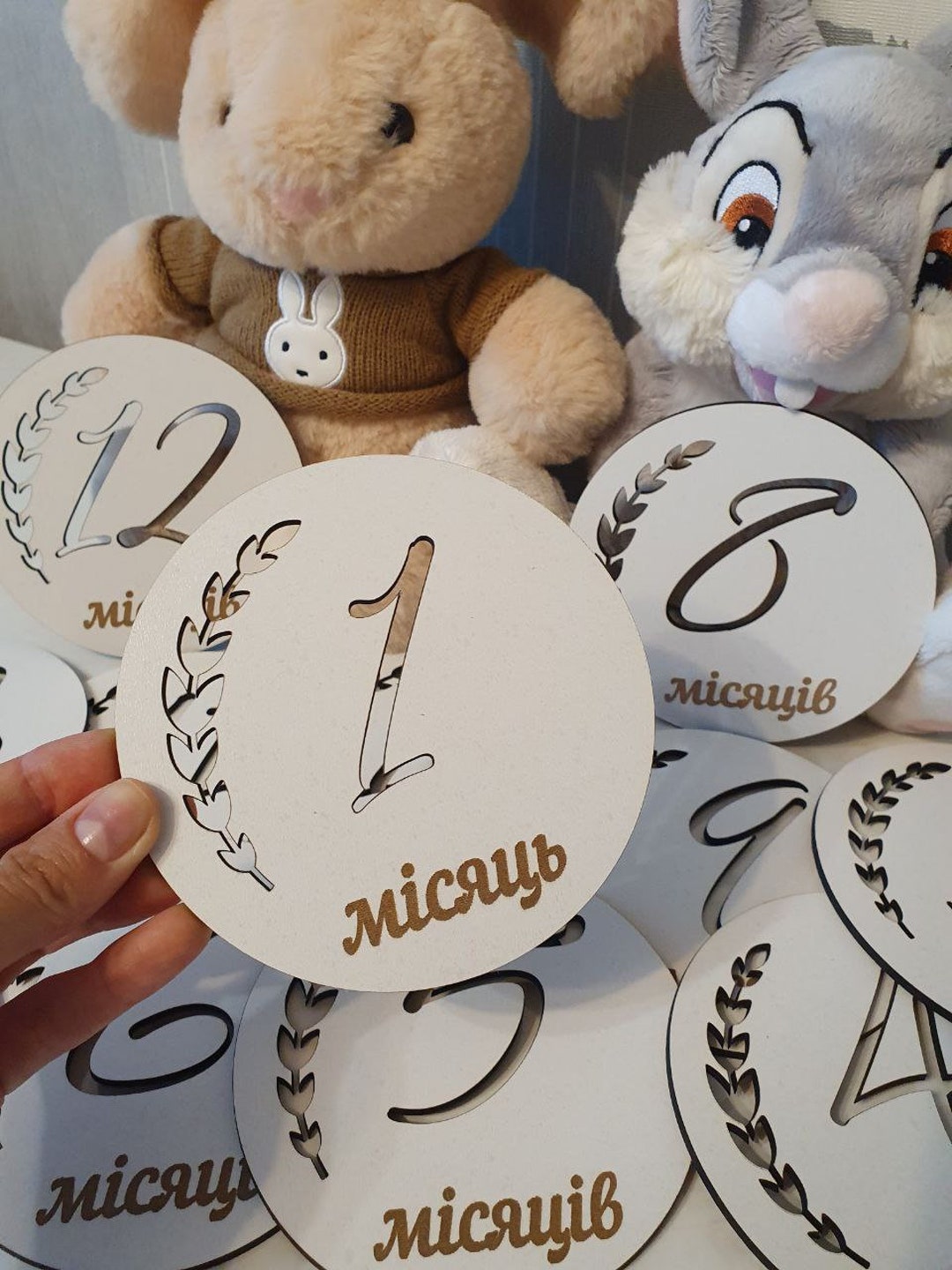 My First Year Wooden Milestone Set / Baby Milestones / 12 Engraved ...