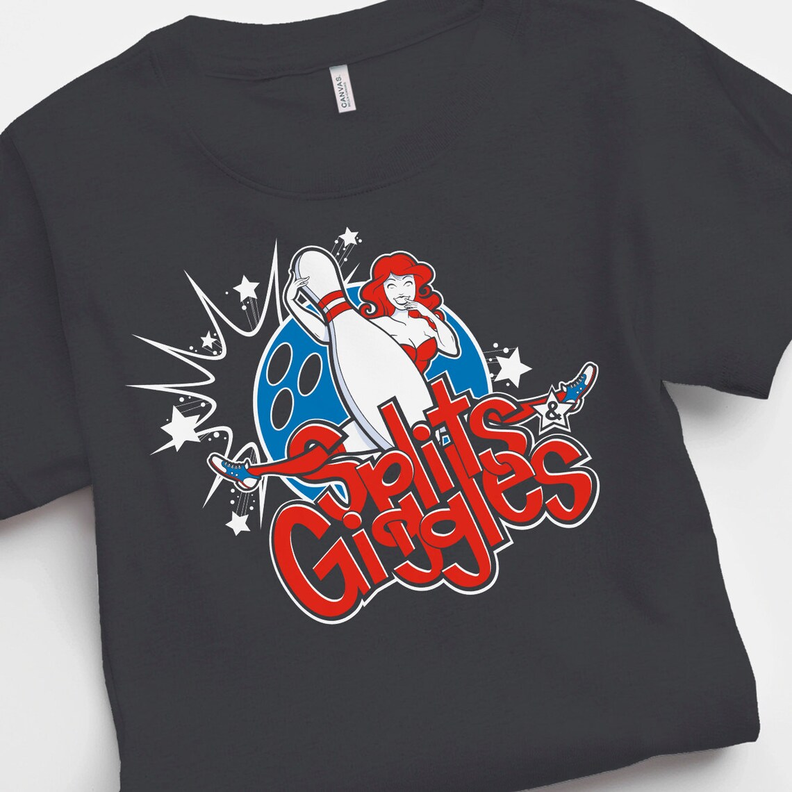 Splits and Giggles Funny Unisex Bowling Tshirt Bowling Team Shirt Retro ...
