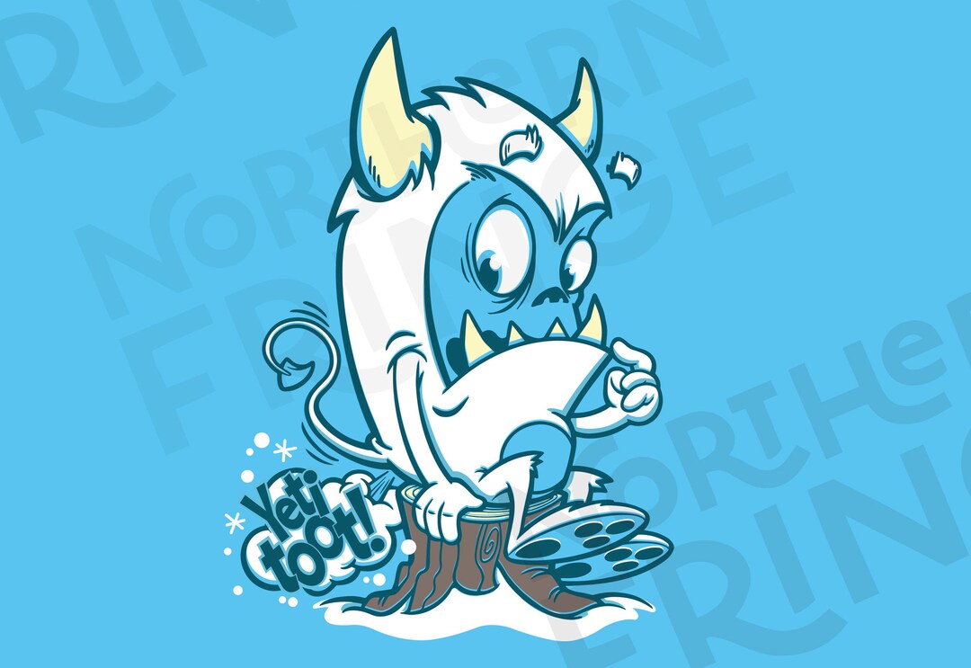 Yeti Toot Cut File, Clip Art, Cricut Silhouette Machine File, Print on ...